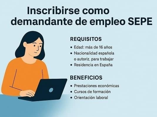 Inscribirse como Demandante de Empleo en el SEPE en 2025